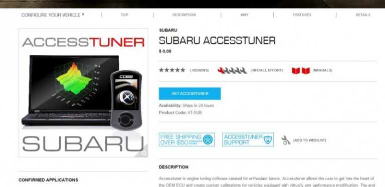 Subaru Accesstuner Now Available - COBB Tuning