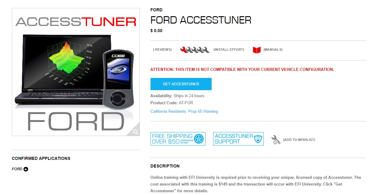 Ford Accesstuner Updates - New Vehicle Support - COBB Tuning
