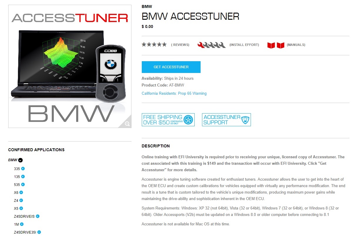 BMW Accesstuner Support Now Available - COBB Tuning