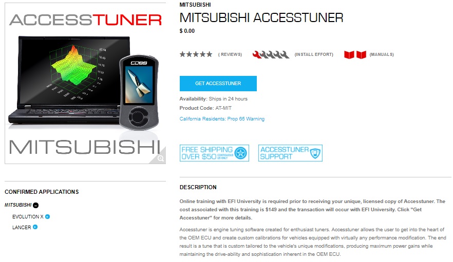 Mitsubishi Accesstuner Support Now Available - COBB Tuning